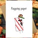 Rapping Paper Funny Christmas Card Christmas Wrapping Paper - Etsy