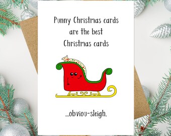 Pun Christmas Card - Etsy
