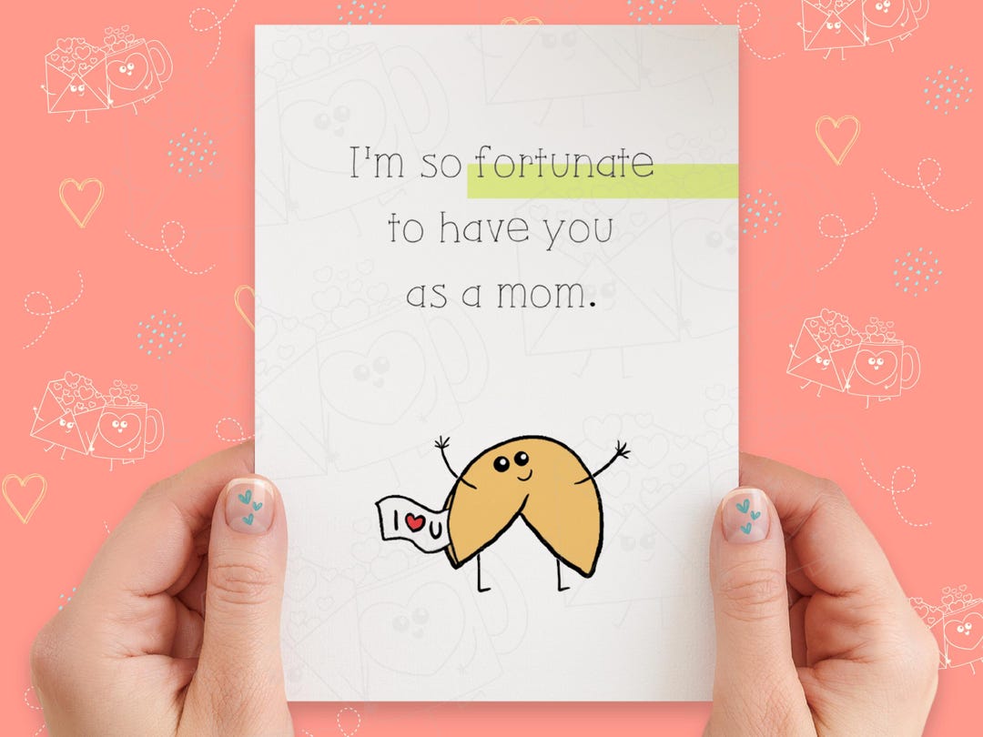 Fortune Cookie Card for Mom | Mom Birthday Card | Happy Mother's Day ...