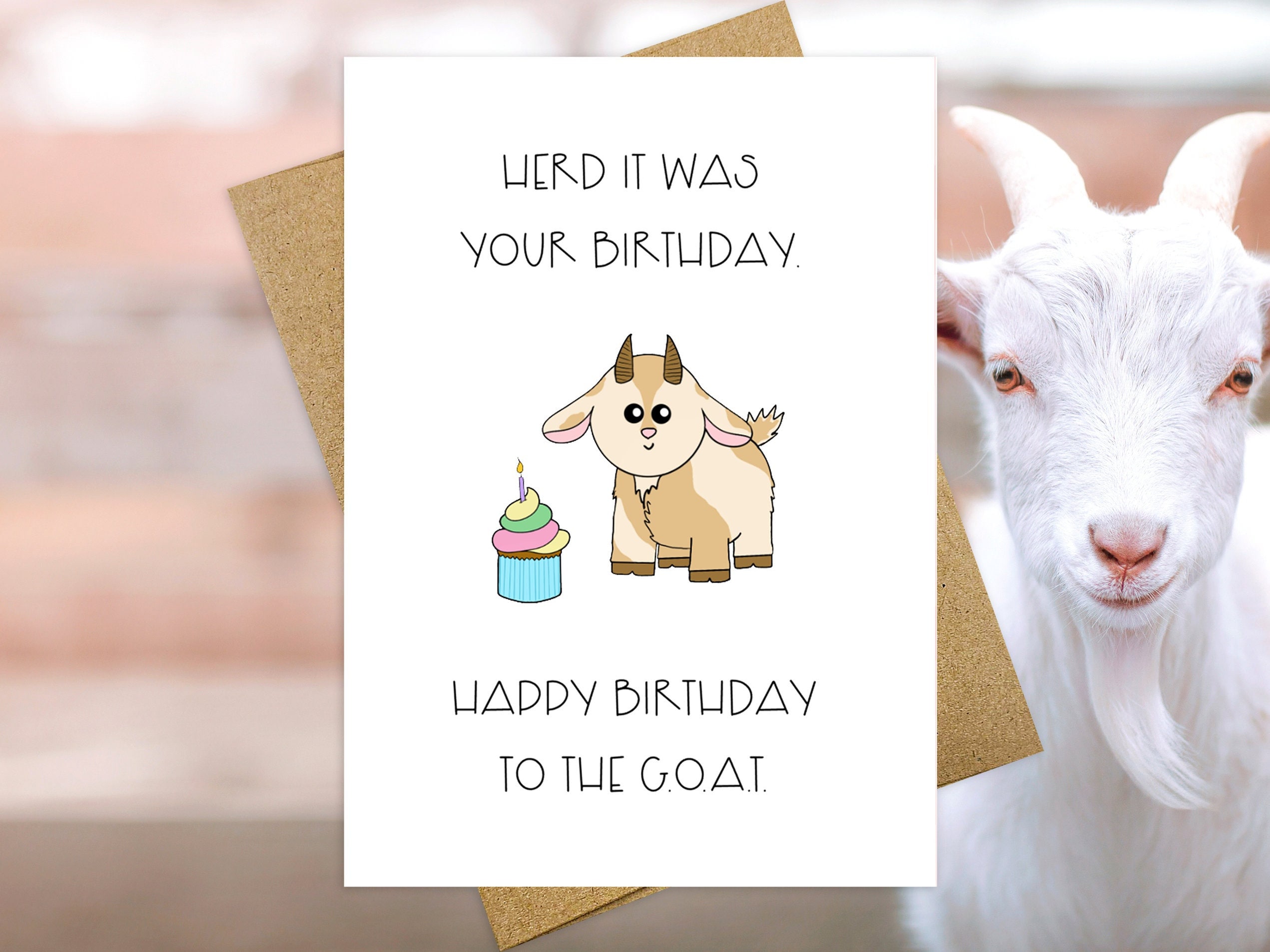 Happy Birthday Cute Goat