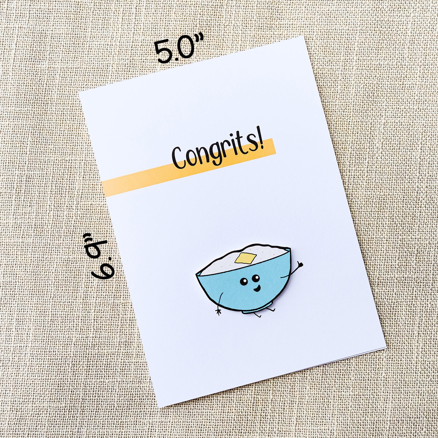 Grits Congratulations Card Funny Pun Card Congrats Card | Etsy