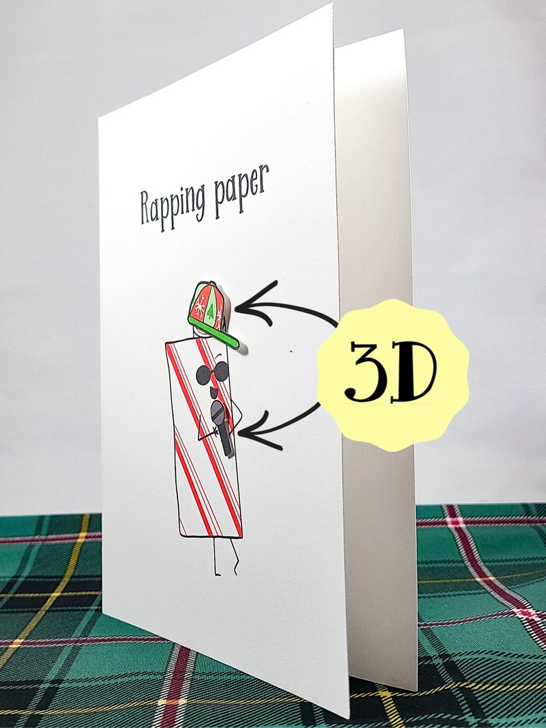 Rapping Paper Funny Christmas Card Christmas Wrapping Paper - Etsy
