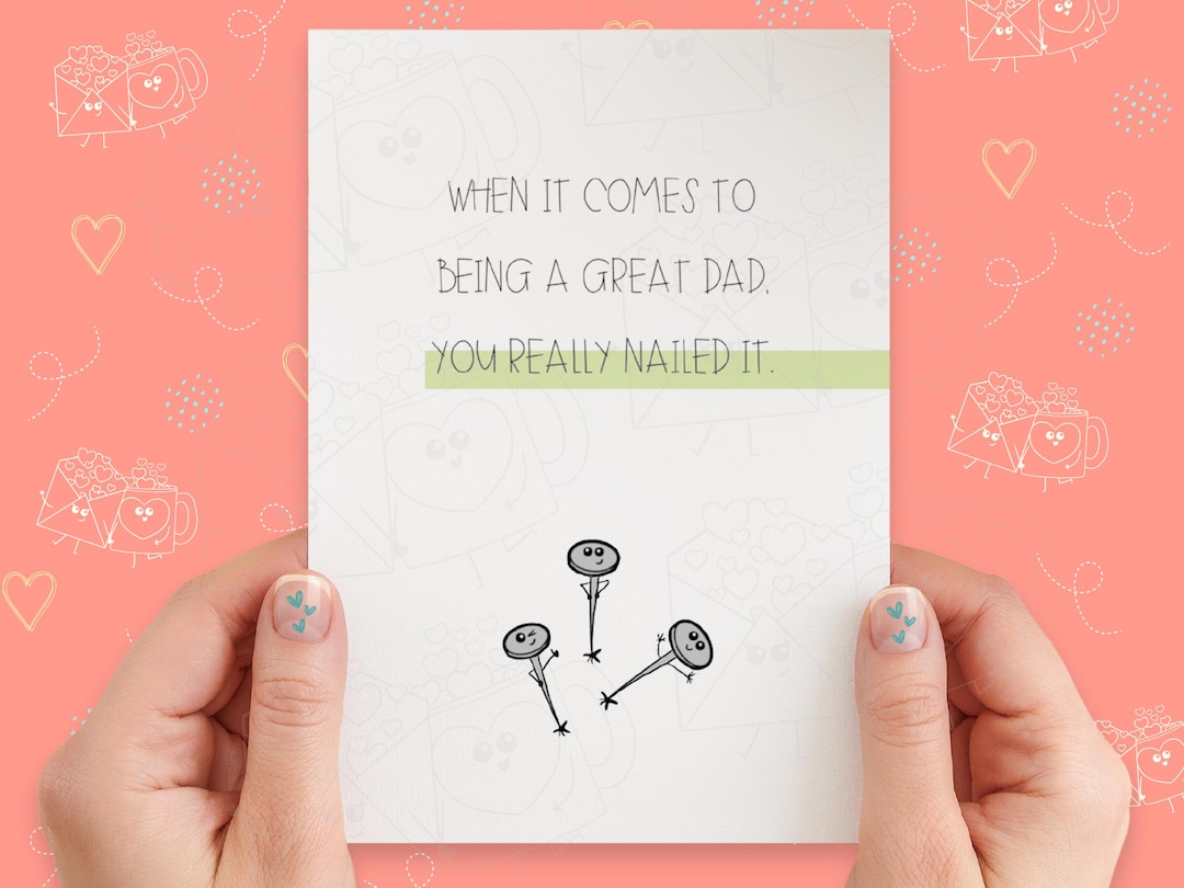Nailed It Card for Dad | Happy Father's Day Card | Dad Birthday Card ...