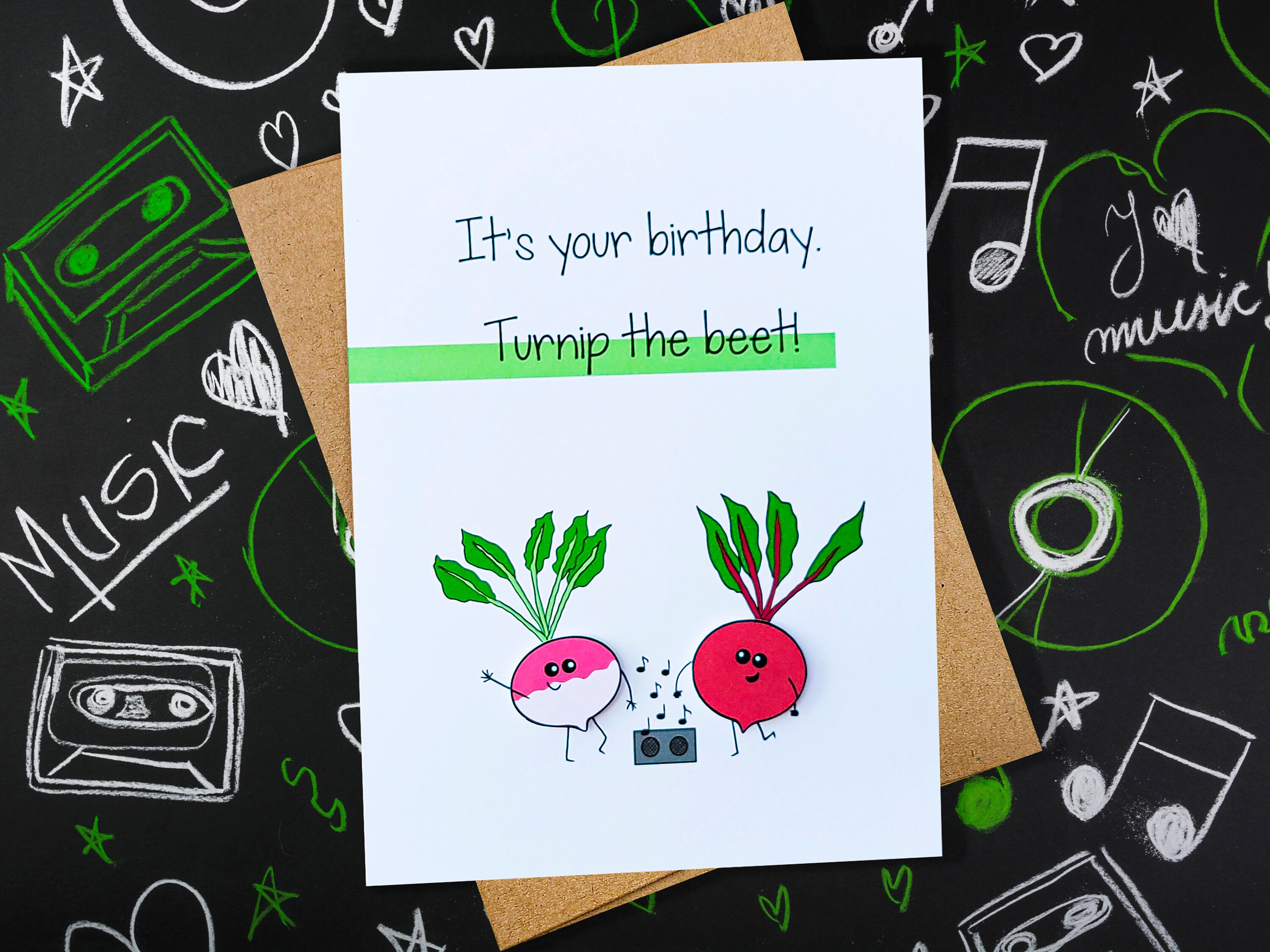 Turnip the Beet Birthday Card Funny Birthday Card Birthday | Etsy