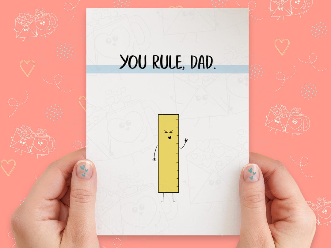 You Rule Card for Dad | Funny Father's Day Card | Dad Birthday Card ...
