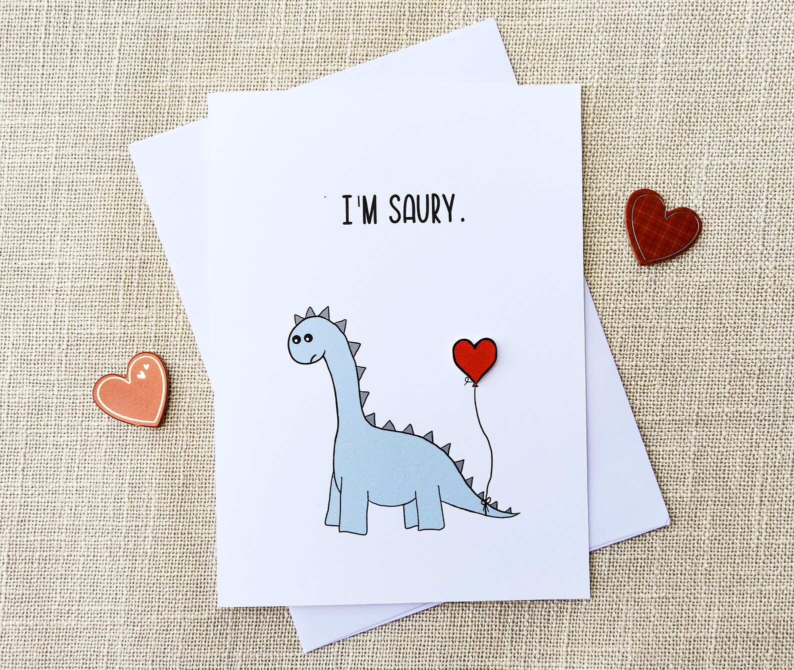 Dinosaur Apology Card I'm Sorry Card Sympathy Card | Etsy