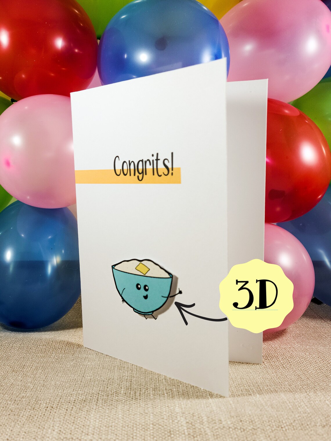 Grits Congratulations Card Funny Pun Card Congrats Card | Etsy