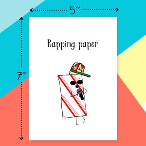 Rapping Paper Funny Christmas Card Christmas Wrapping Paper - Etsy