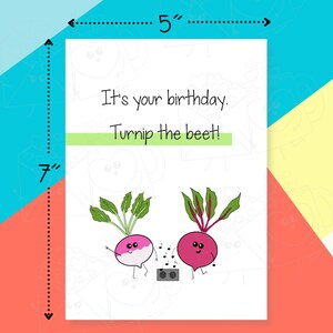 Turnip the Beet Birthday Card | Funny Birthday Card | Birthday Pun Card ...
