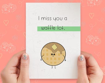 Miss You Cherry-bly Card | I Miss You Card | Pun Card | Handmade ...