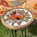 CUSTOM* Floral Wooden Beaded Side Table ,bouquet Preservation,wedding ...