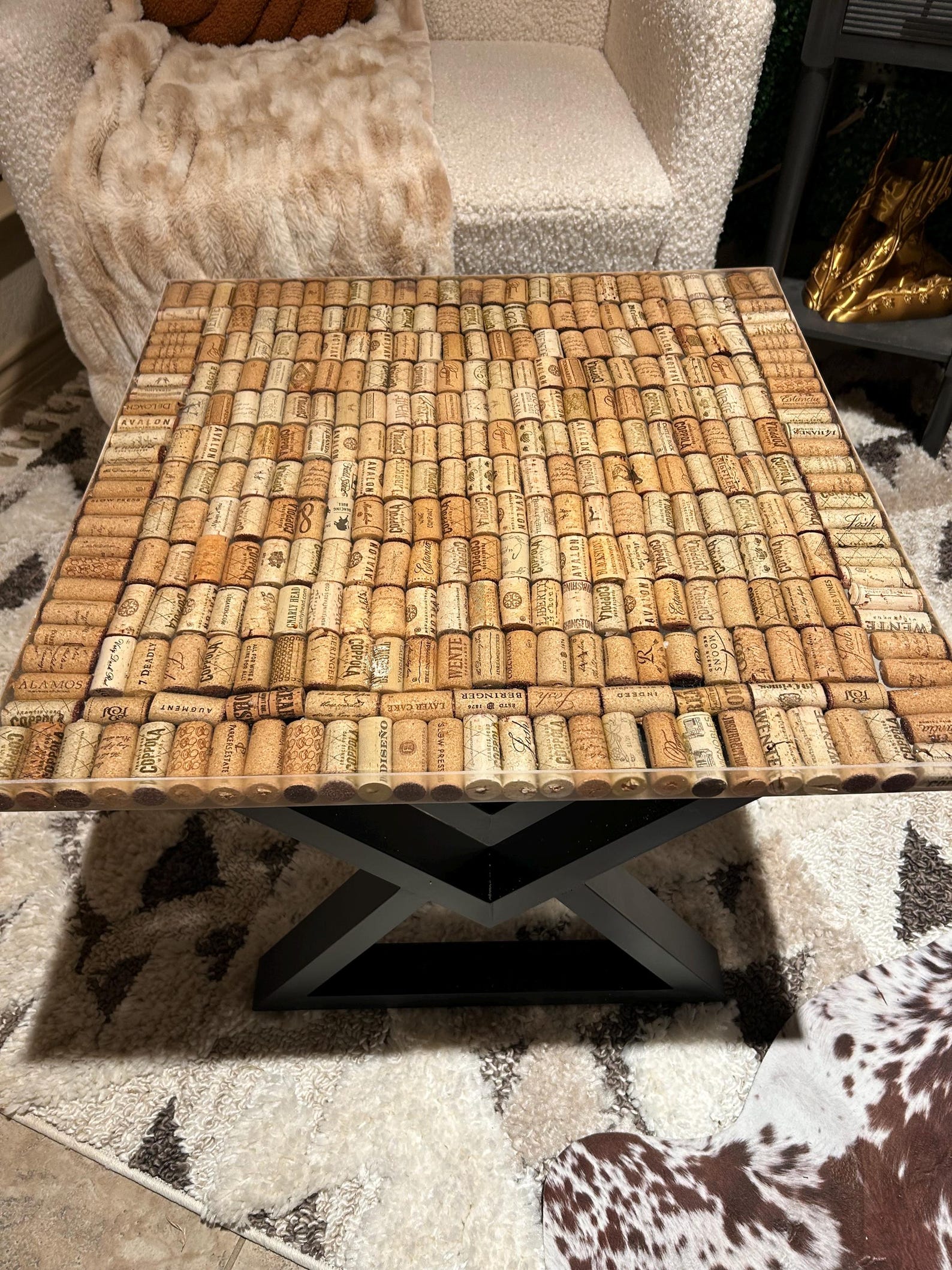 Wine Cork Epoxy Table ,wine Cork Preservation, Cork Decoration , Resin ...
