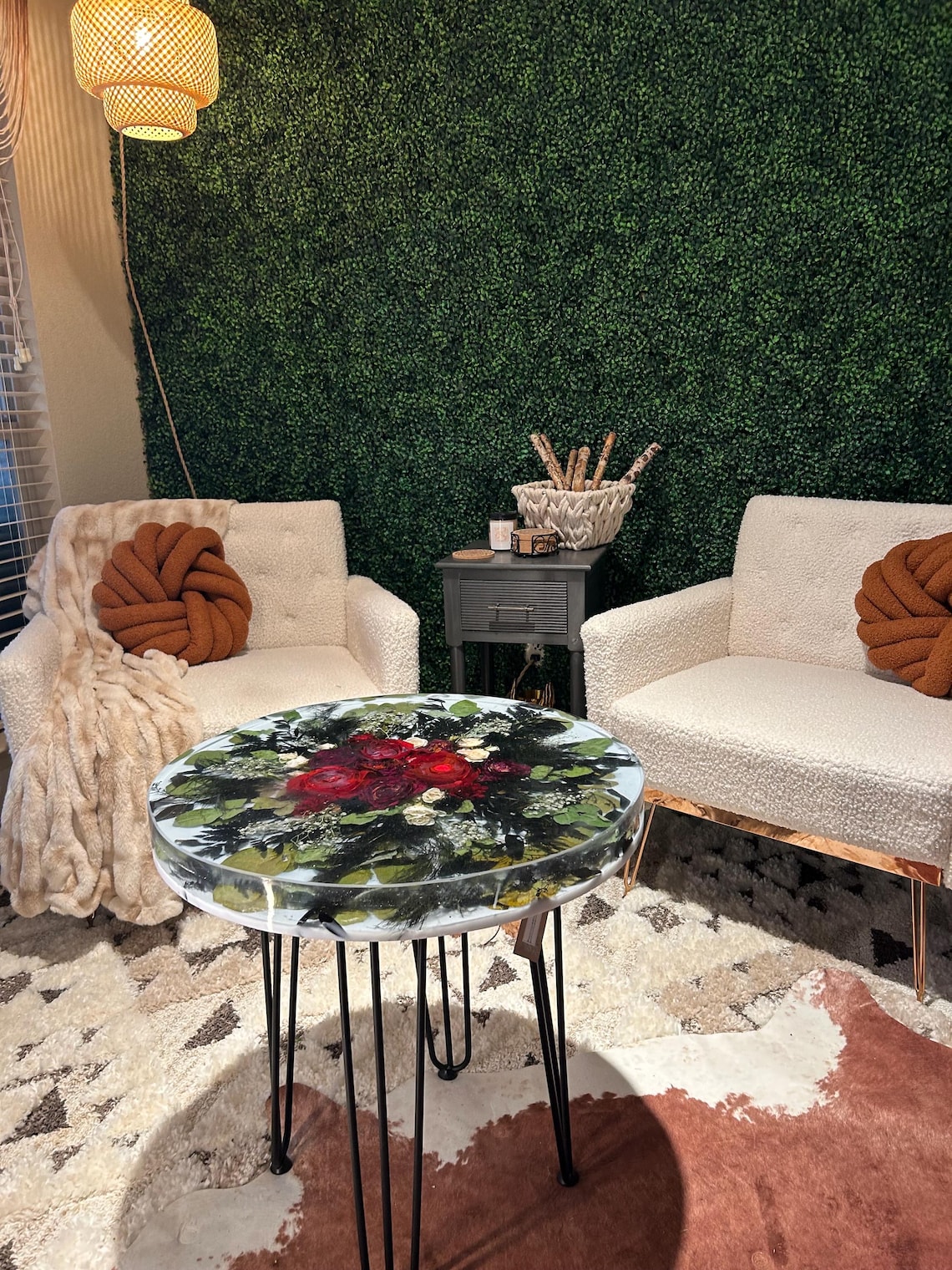 CUSTOM Extra Large 24 Floral Epoxy Table ,bouquet Preservation,wedding ...