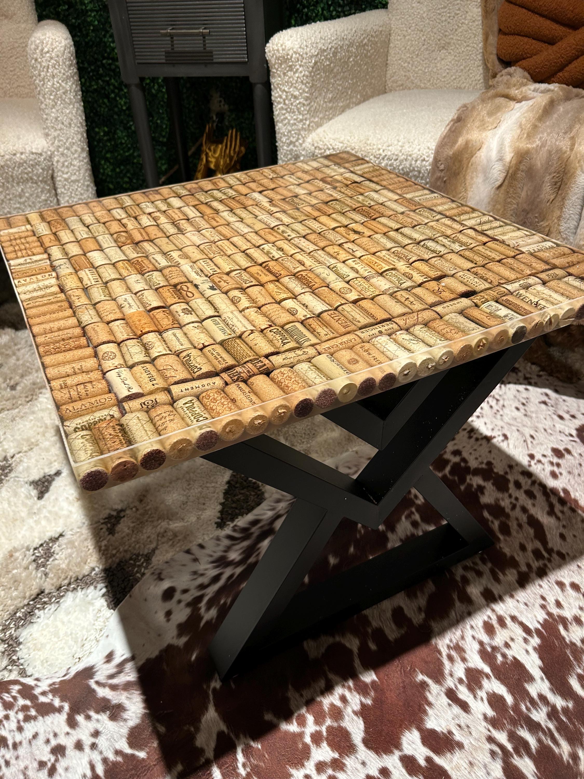 Wine Cork Epoxy Table ,wine Cork Preservation, Cork Decoration , Resin ...