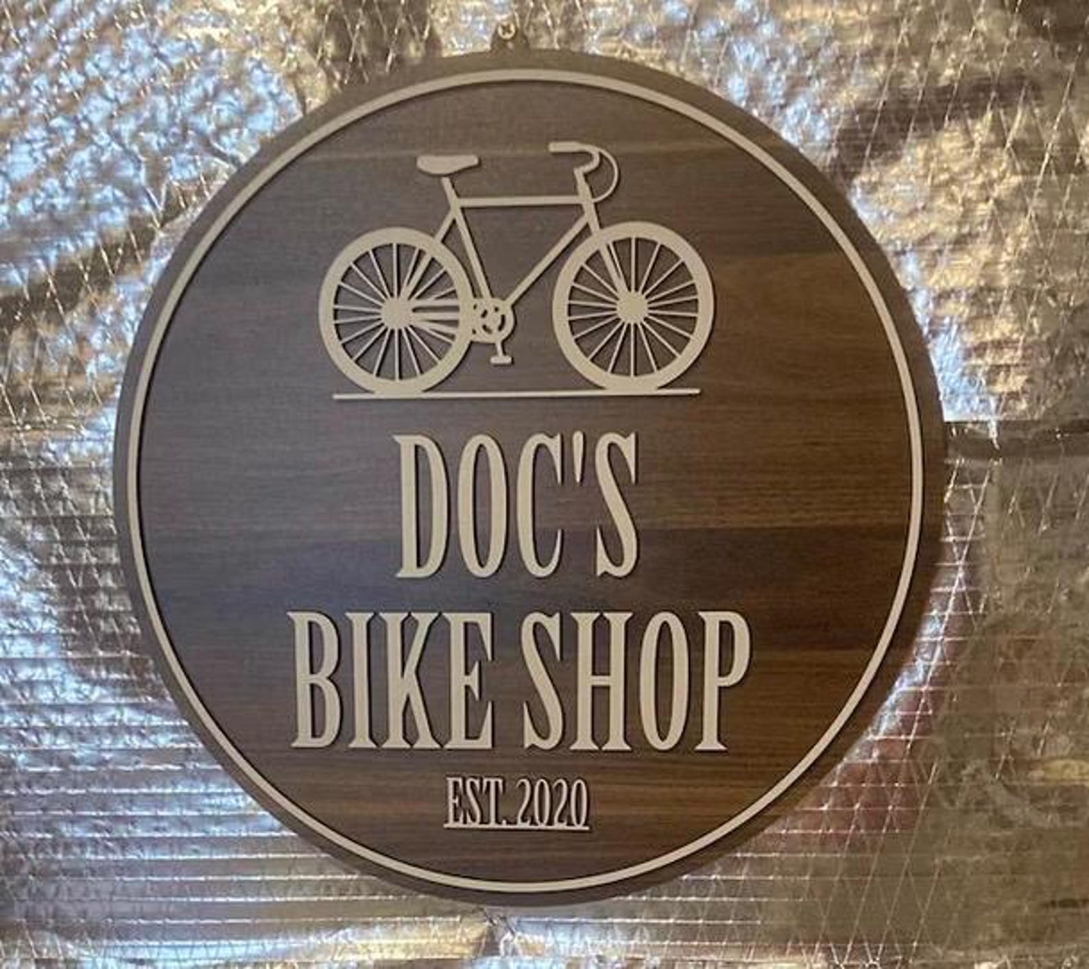 DEPOSIT ONLY* Intarsia Custom Wood Sign, Scroll Work Buisness Logo ...