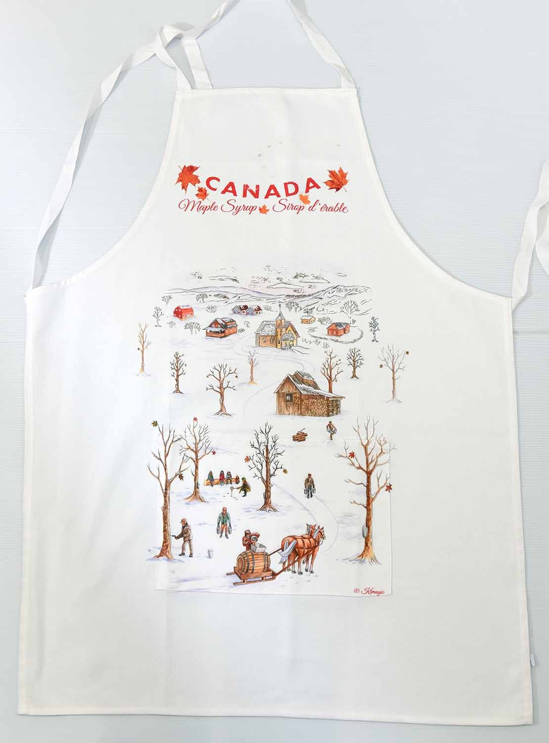 CANADA GIFT Maple Syrup Themed Original Art Apron - Etsy Canada