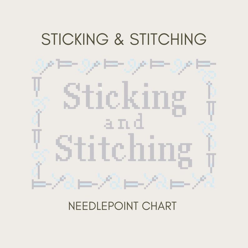 Sticking & Stitching Chart - Etsy