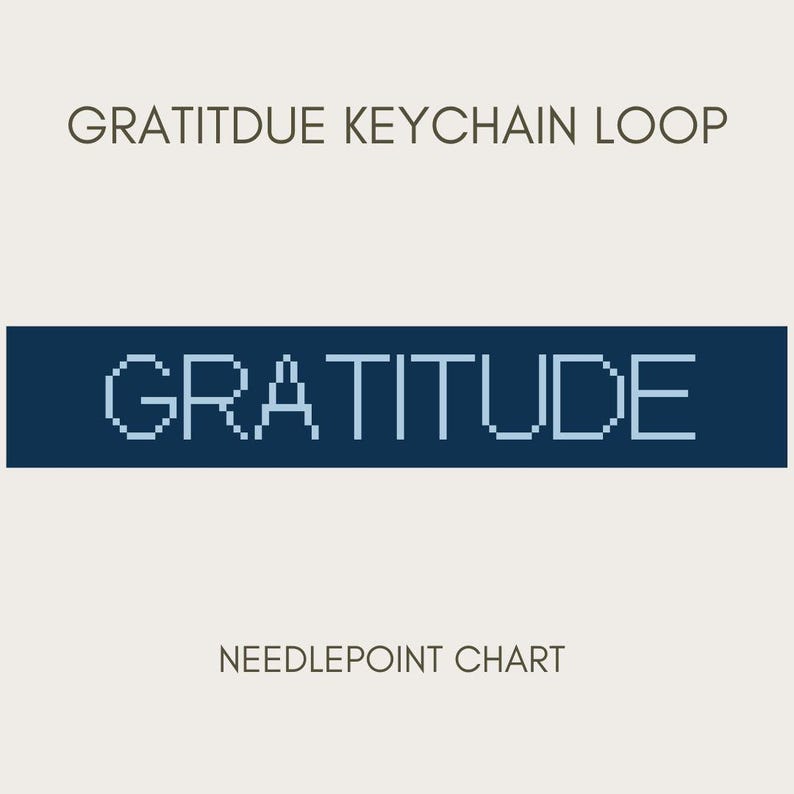 Gratitude Keychain Loop Chart - Etsy