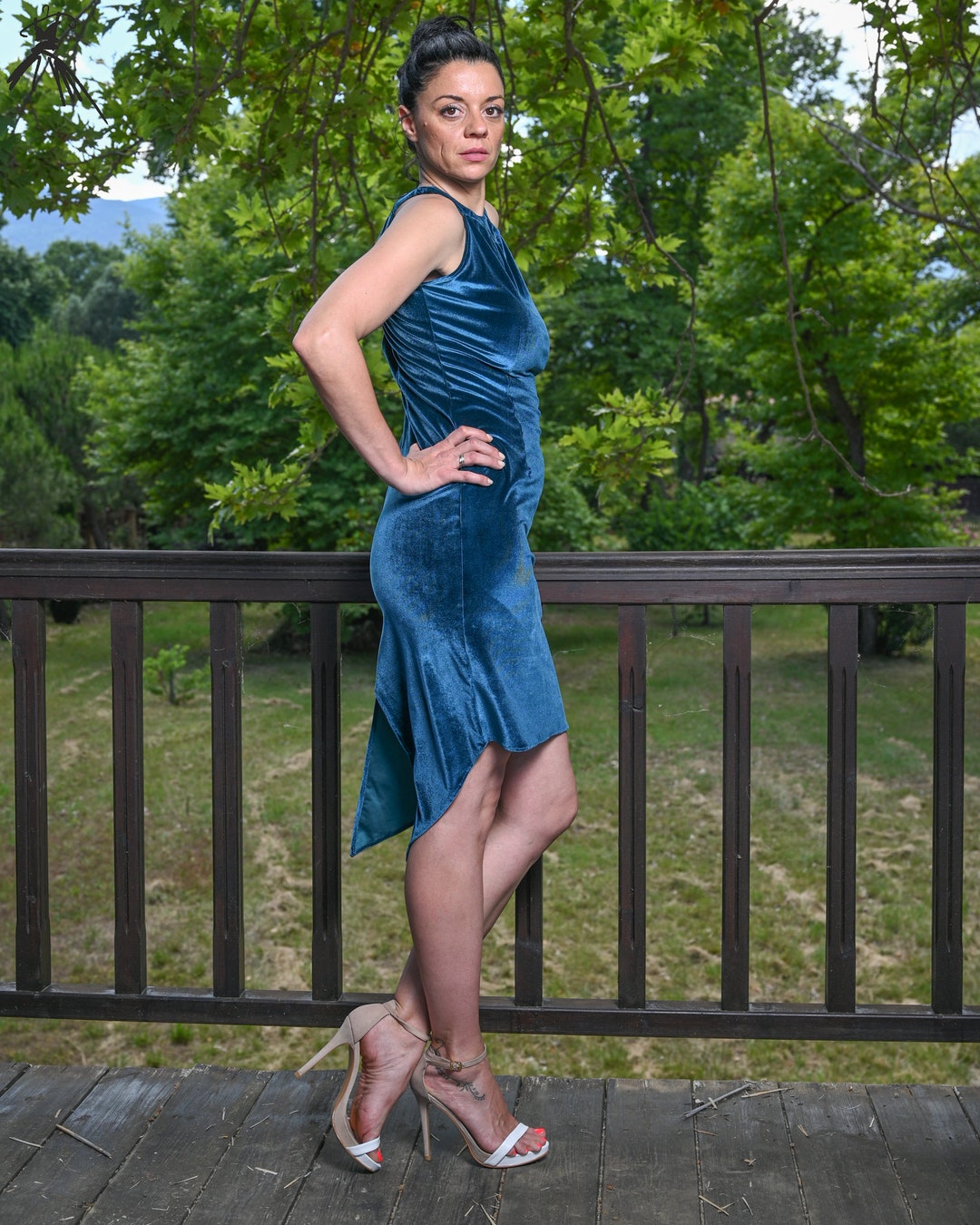 Elegant Velvet Tango Dress, Argentine Tango, Evening Dress, Milonga ...