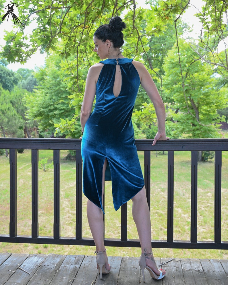 Elegant Velvet Tango Dress Argentine Tango Evening Dress - Etsy