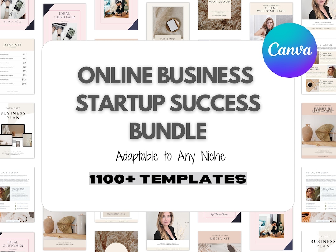 Small Business Startup Kit With Canva Templates for an Online Business ...
