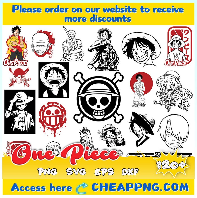 One Piece Bundle Png, Designs One-pie Ce Anime T-shirt Sublimation PNG ...