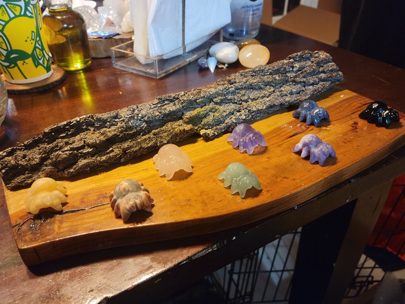 Various Crystal Carved Spiders - Etsy