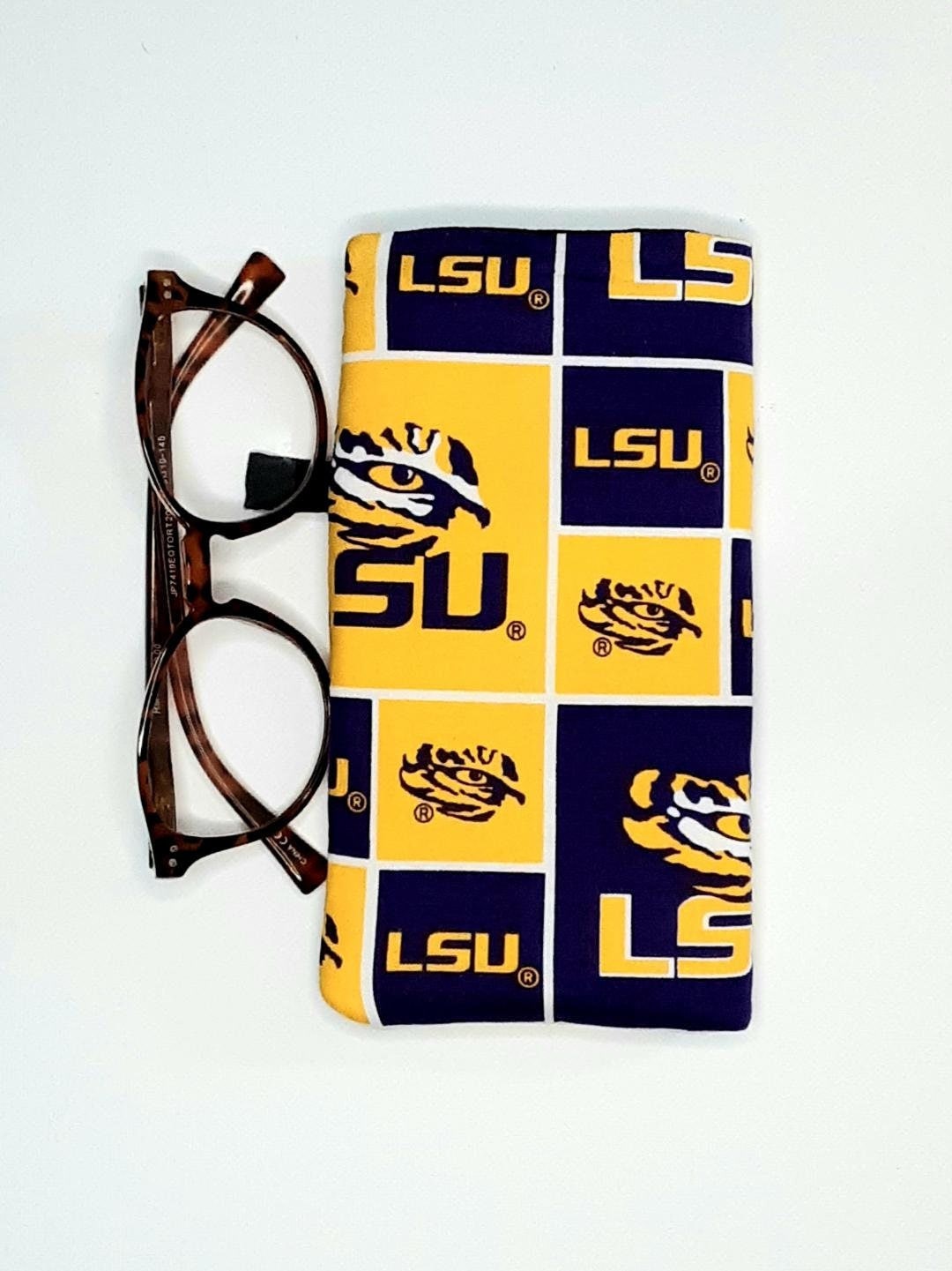 LSU Eyeglass Case, Louisiana State Soft Fabric Sunglass Case, Soft ...