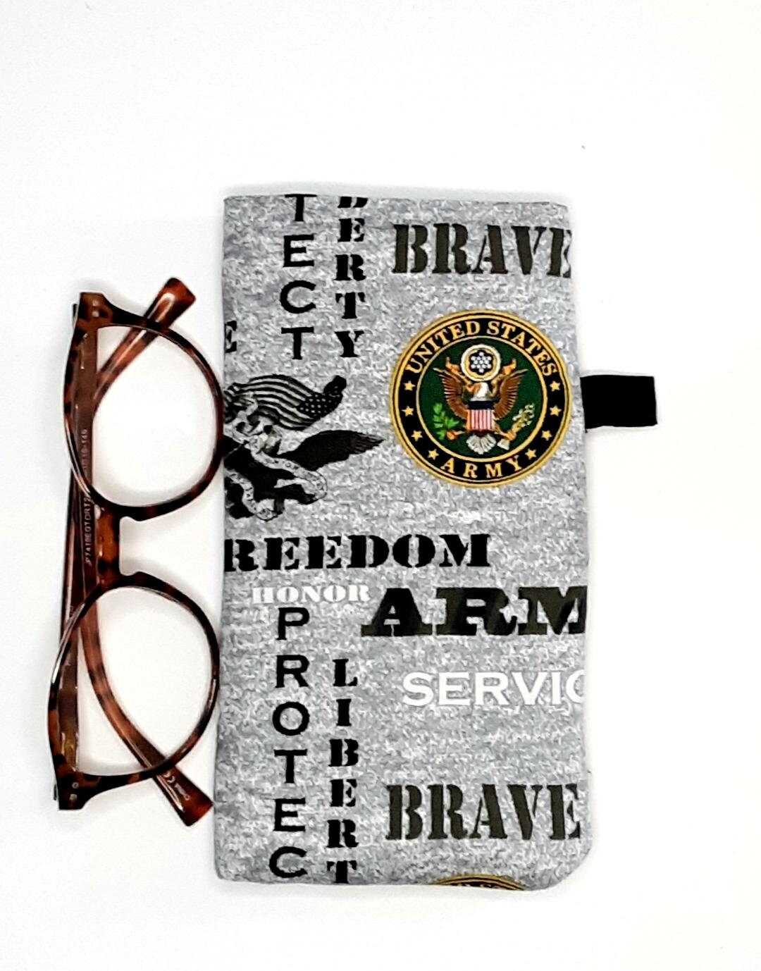 Army Eyeglass Case, Military, Soldier Soft Sunglass Case Soft Padded ...