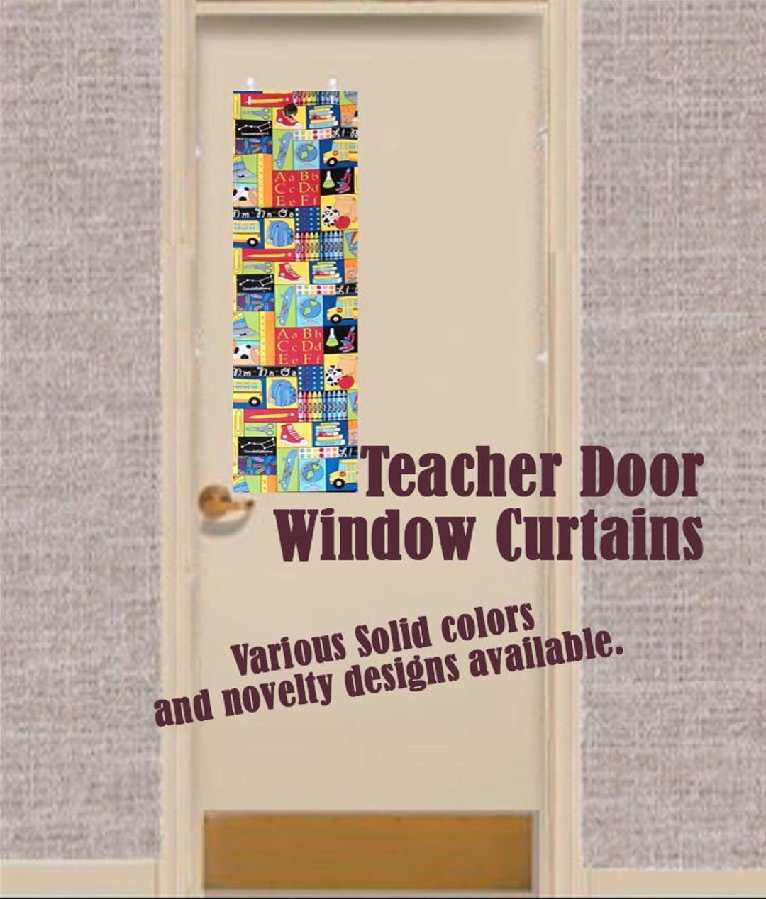 Elementary School Cute Teacher Door Window Cover. Classroom Window ...
