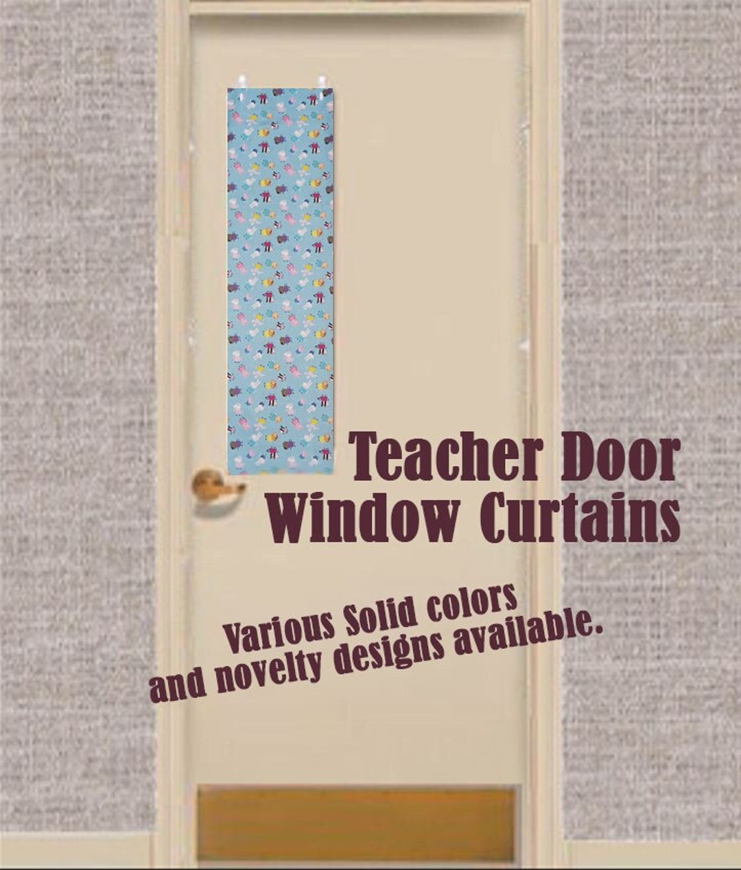 Cute Pre K Elementary Teacher Door Window Cover. Classroom Window Cover ...