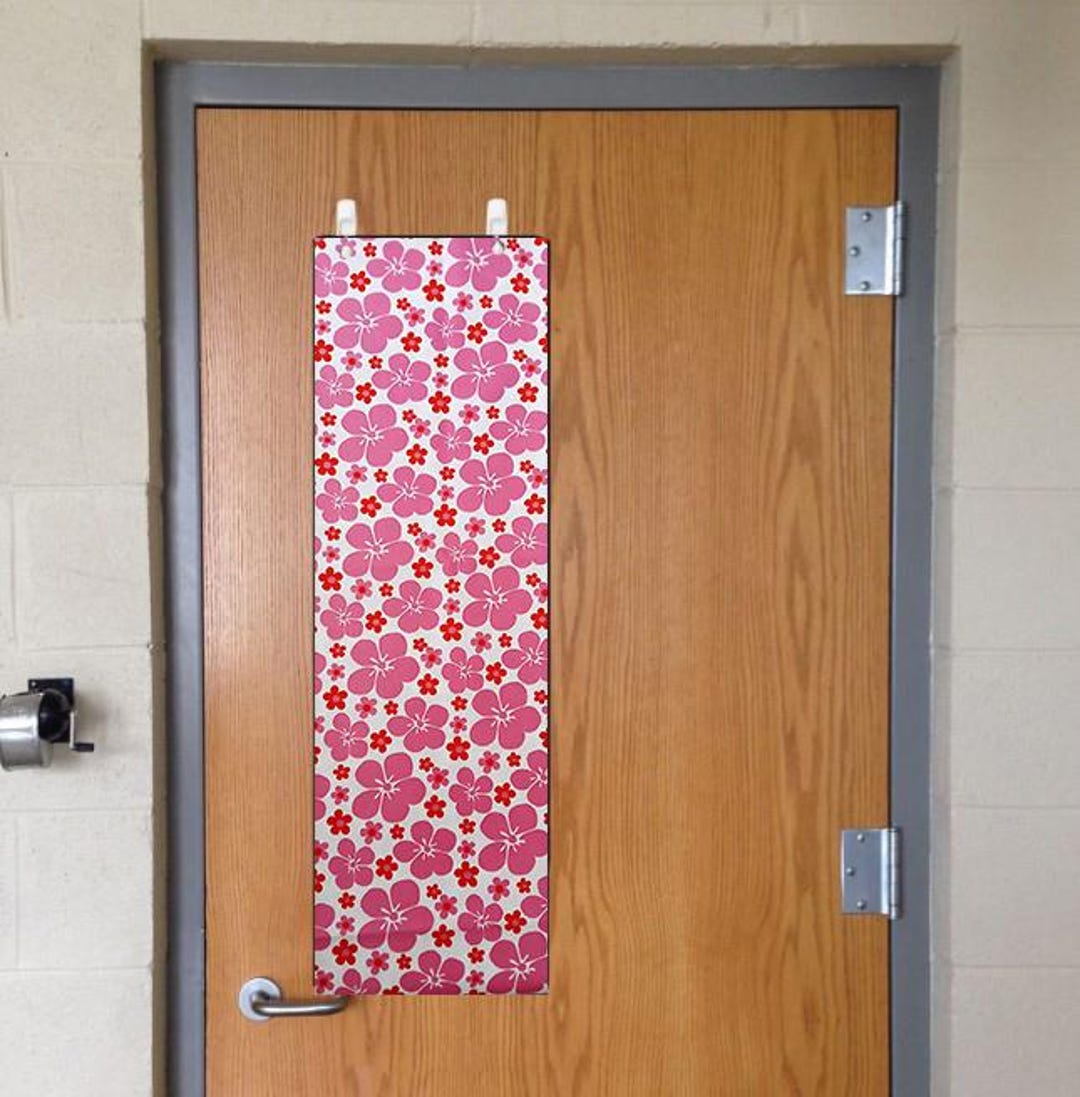 Cute Pink Flowers Teacher Door Window Decoration.teacher Classroom ...