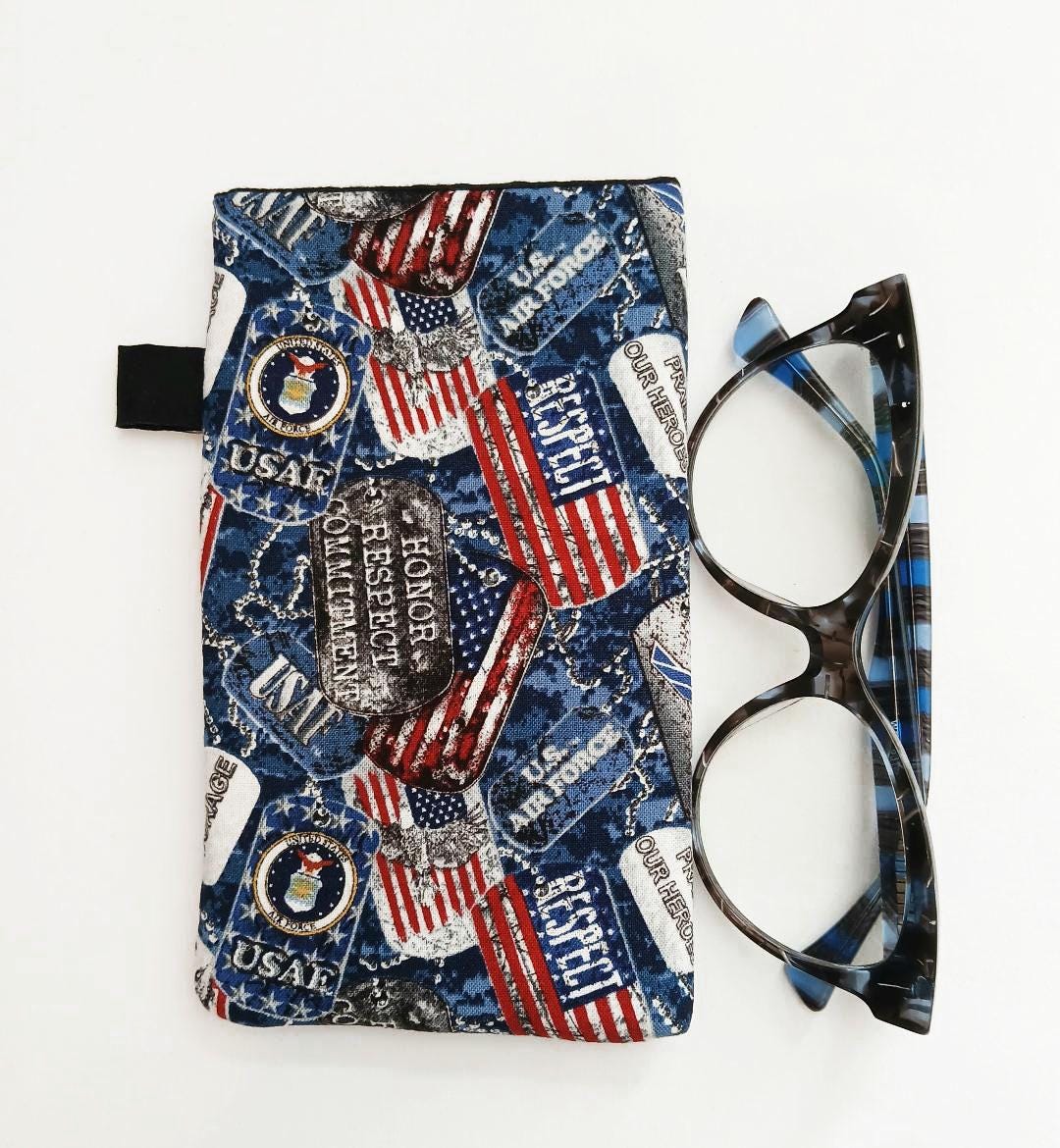 Air Force Military Soldier Eyeglass Case, Soft Sunglass Case, Soft ...