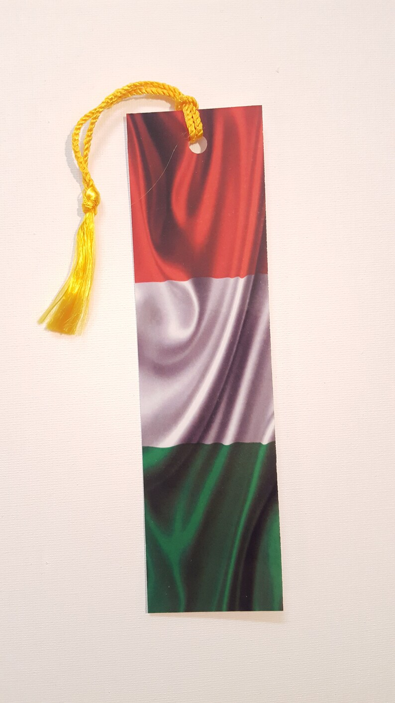 Italian Flag Bookmark for book/Italy lovers.Custom designed w | Etsy