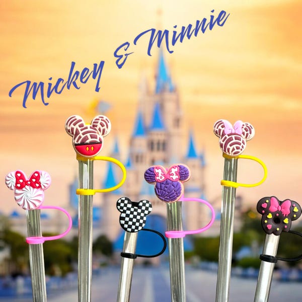 Mickey Mouse Straw Topper - Etsy