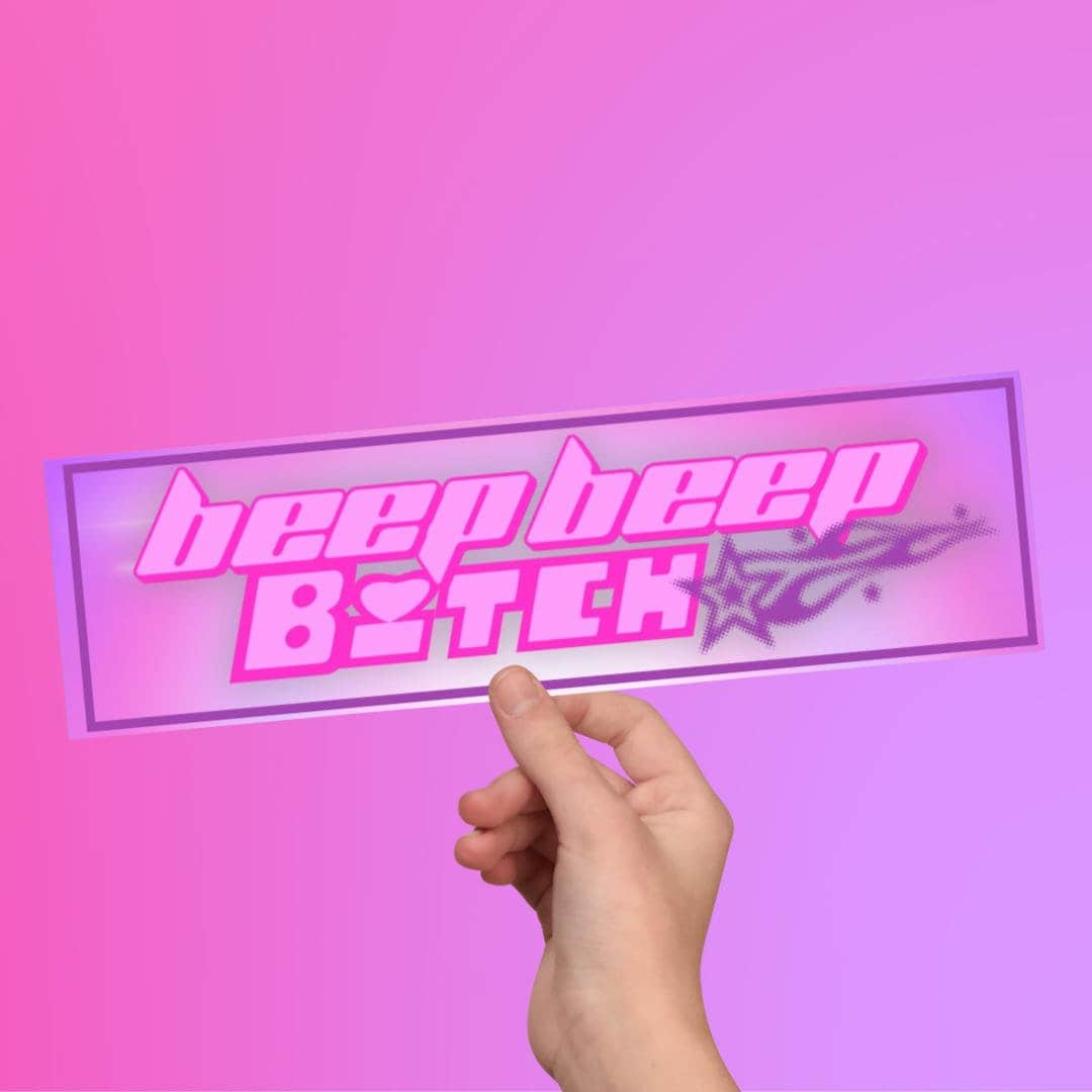 Girlypop Cute Bumper Sticker Y2K Car Decals for Women Aesthetic Bumper ...