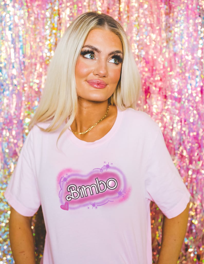 Bimbo Airbrush Shirt Bimbocore Y2K Top Mcbling Y2k Clothes - Etsy