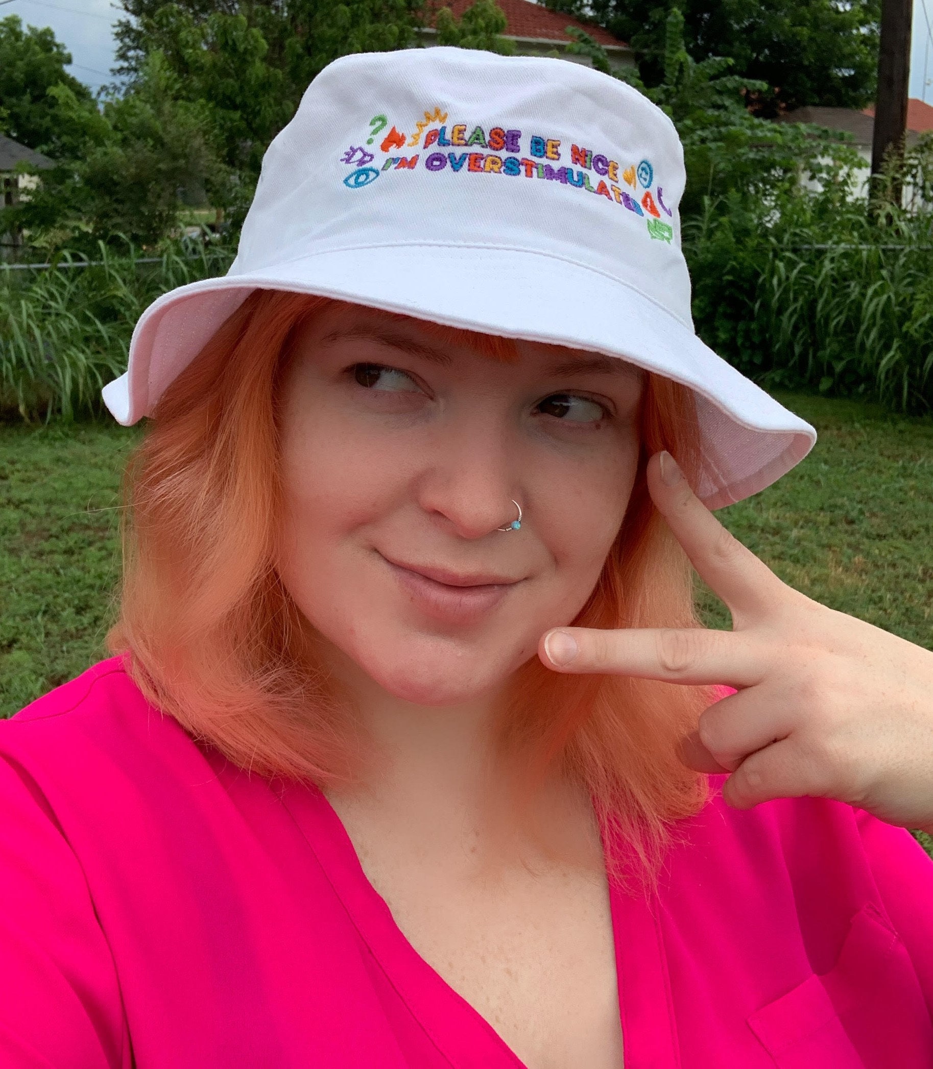 Neurodivergent Clowncore Kidcore Bucket Hat Women Decora - Etsy