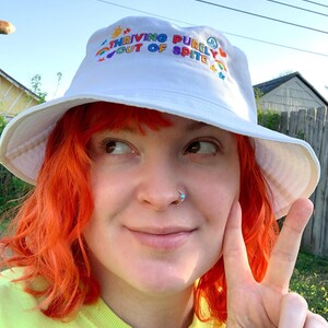 Kidcore Bucket Hat Women Funny Bucket Hat Embroidered Hat Decora Cute ...