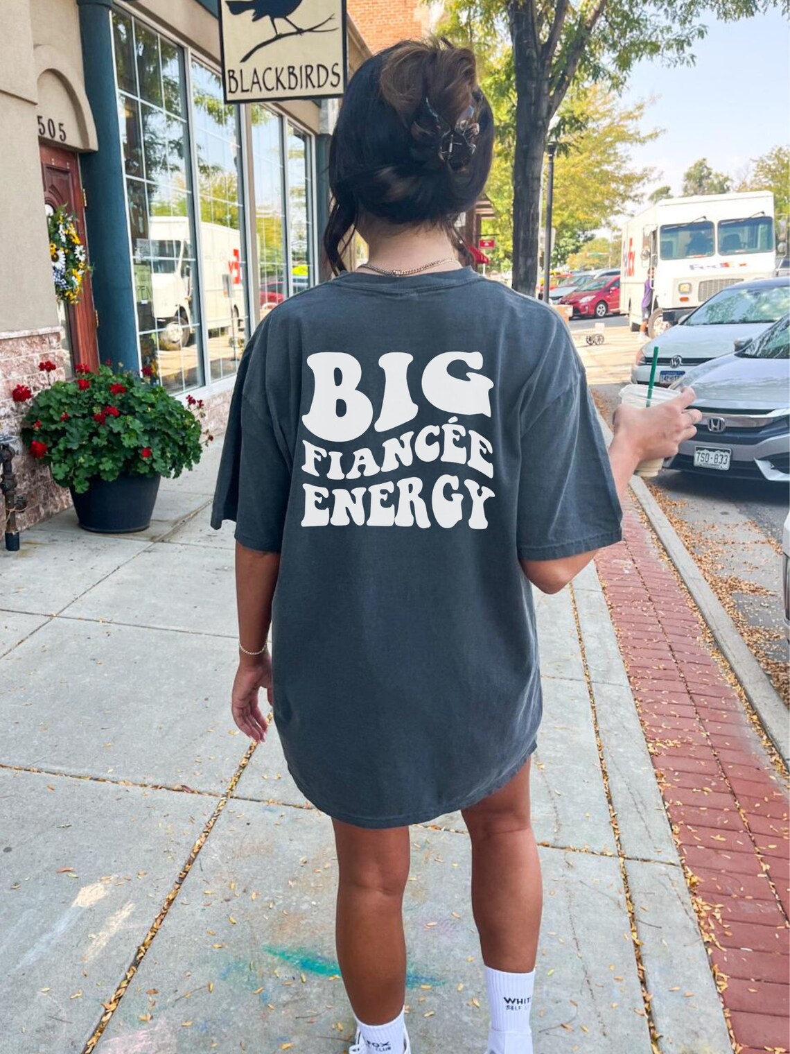 Big Fiancee Energy Fiance Gift for Her Future Wifey Fiancee Shirt Funny ...