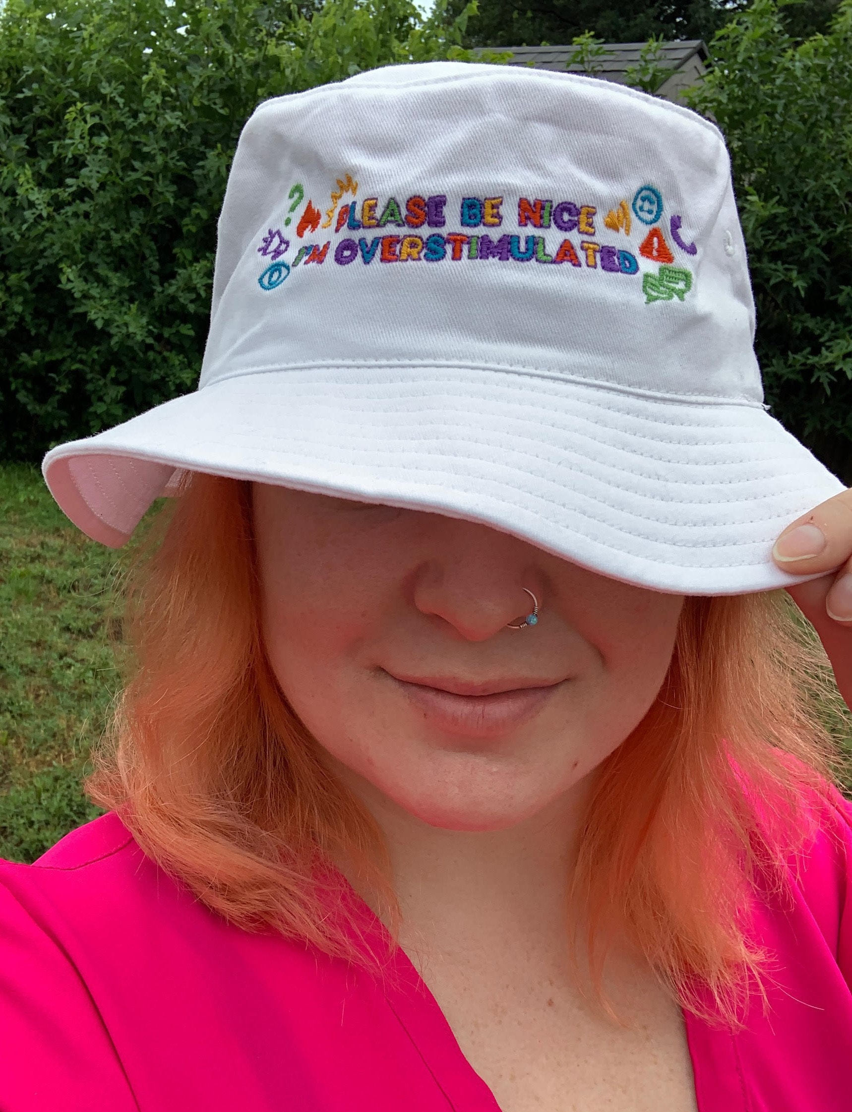 Neurodivergent Clowncore Kidcore Bucket Hat Women Decora - Etsy