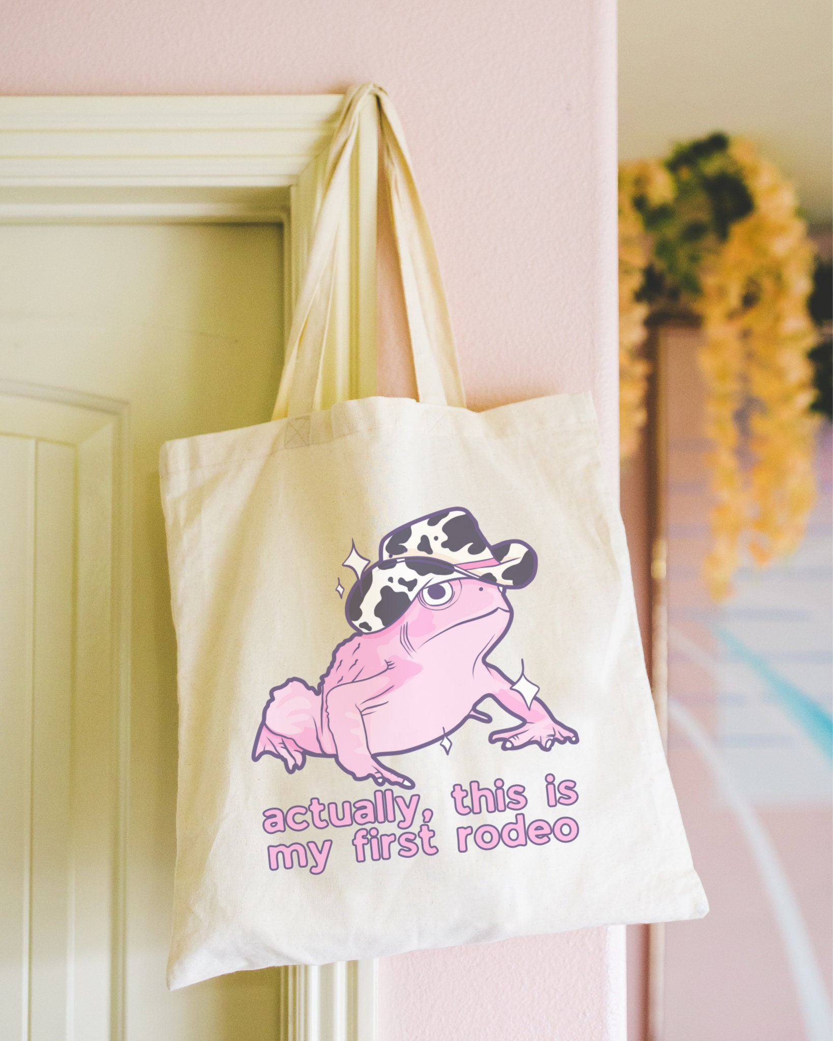 Frog Bag Kawaii Tote Bag Kawaii Frog Aesthetic Tote Bag Cute Frog Tote ...
