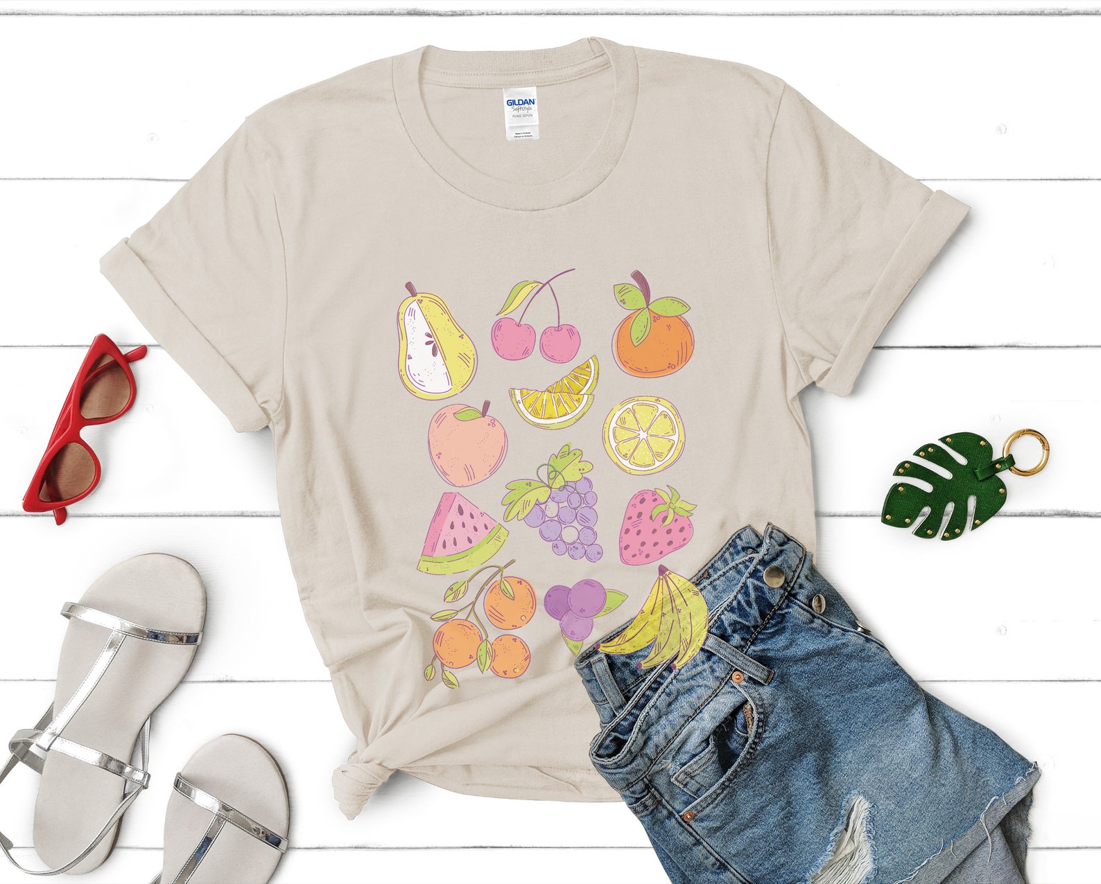 Fruit Shirt Strawberry Shirt Fruit T Shirt Watermelon Shirt Indie Shirt ...