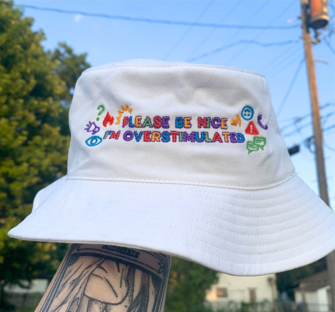Neurodivergent Clowncore Kidcore Bucket Hat Women Decora Kidcore ...