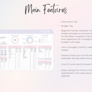 Monthly Budget Tracker, Budget by Paycheck, Budget Tracking Spreadsheet ...