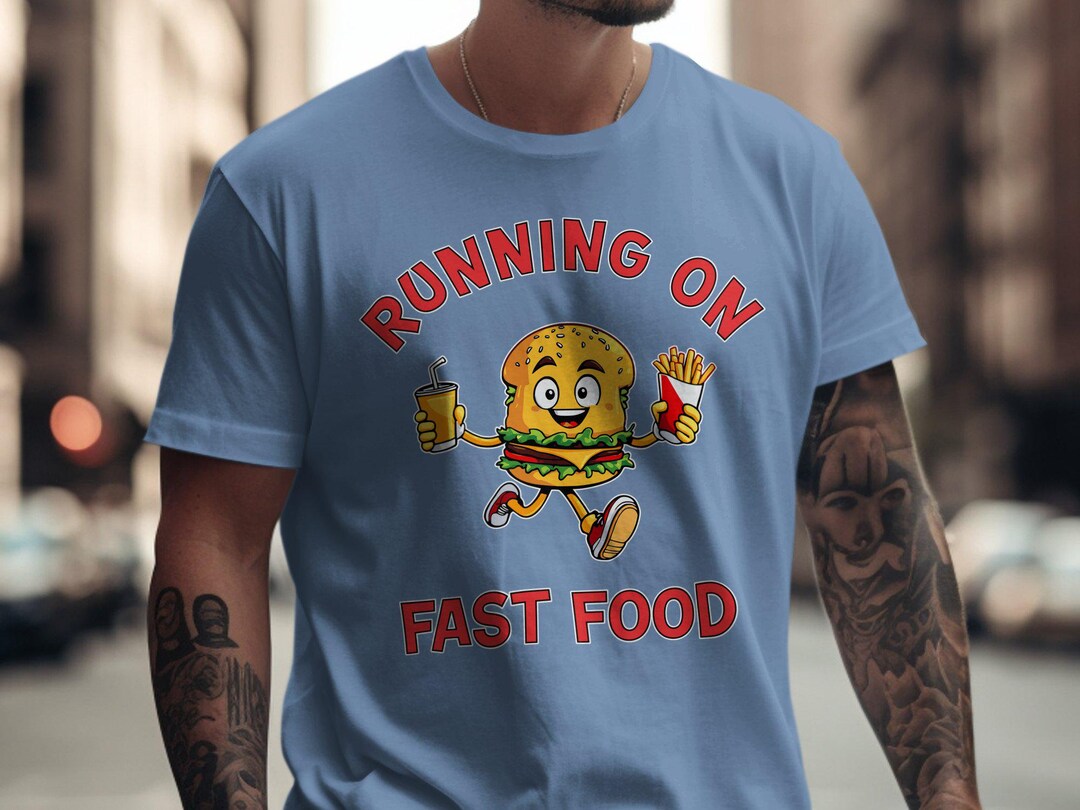 Comfort Colors® Burger Fast Food Funny T-shirt, Cute Fast Food Lover ...