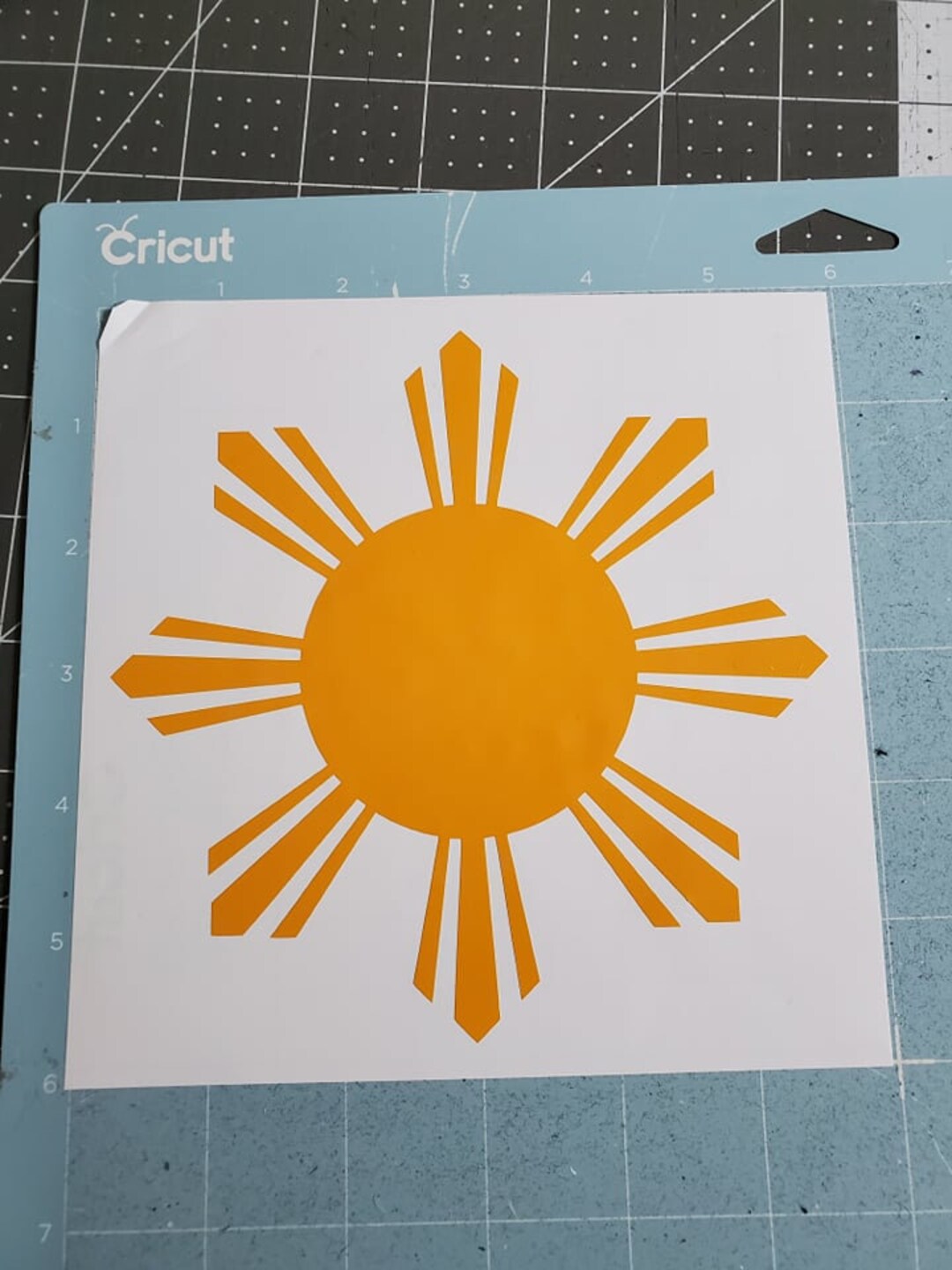 Sun Sign Vinyl Decal Sticker in Yellow - Etsy