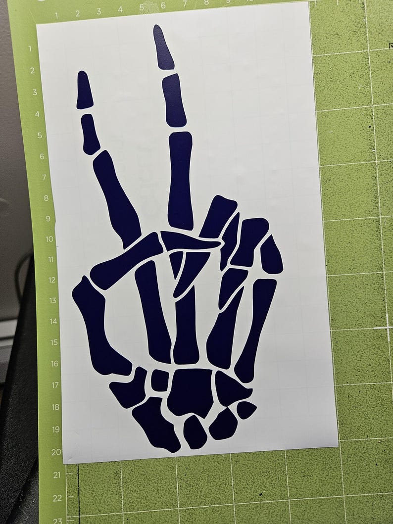 Hand Xray Vinyl Decal Sticker in Black and More - Etsy