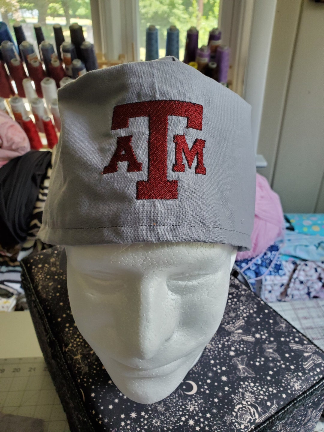 Aggie Tie Back Scrub Hat on Various Colors of Fabric - Etsy