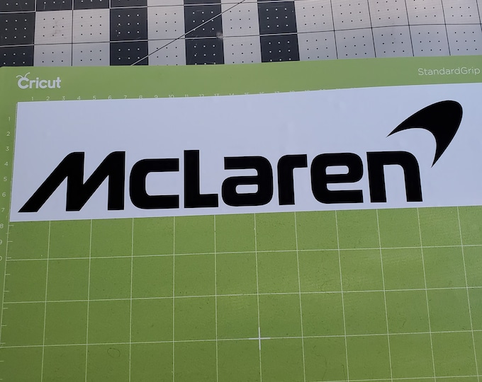 Mclaren Decal in Black Vinyl - Etsy